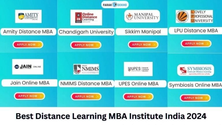 Best Distance Learning MBA Institutes India 2024: Top Picks