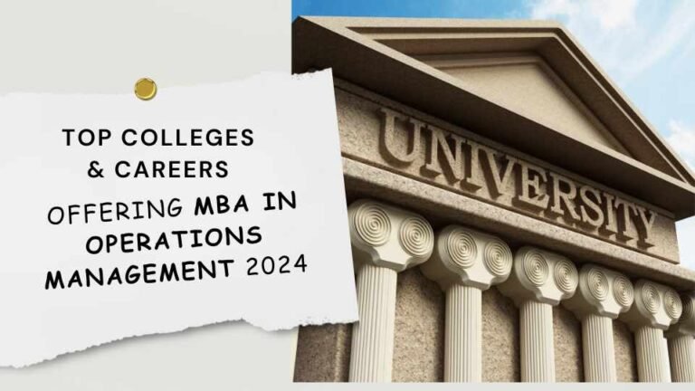 Top Online MBA Colleges in India for Operations Management?