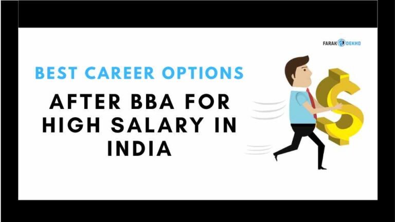 Best Career Options after BBA for High Salary in India