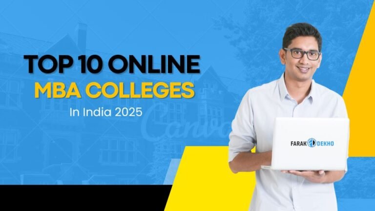 Top 10 Online MBA Universities in India 2025 || Updated